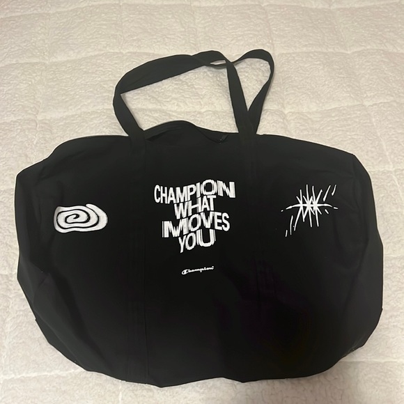 Champion | Bags | Champion Black Duffle Bag W Free Champion Mug New ...
